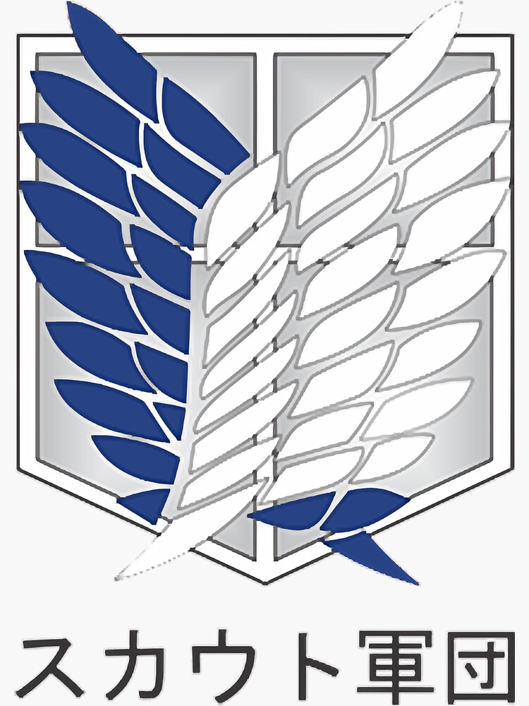 "Attack on Titan Shingeki no Kyojin Logo SNK " Sticker for Sale by ...