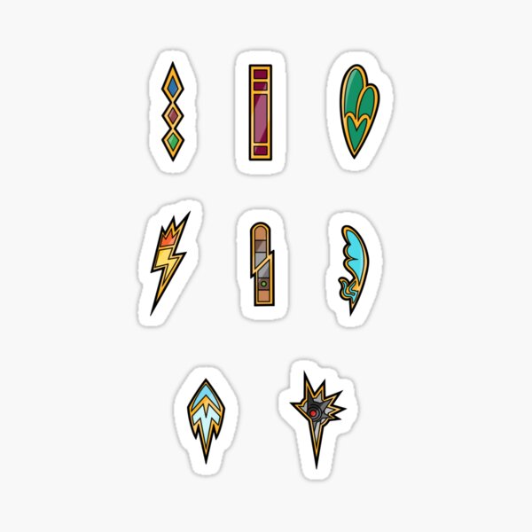 "Pokemon - Unova League: Unova Badges 1" Sticker by AngelGhosty | Redbubble