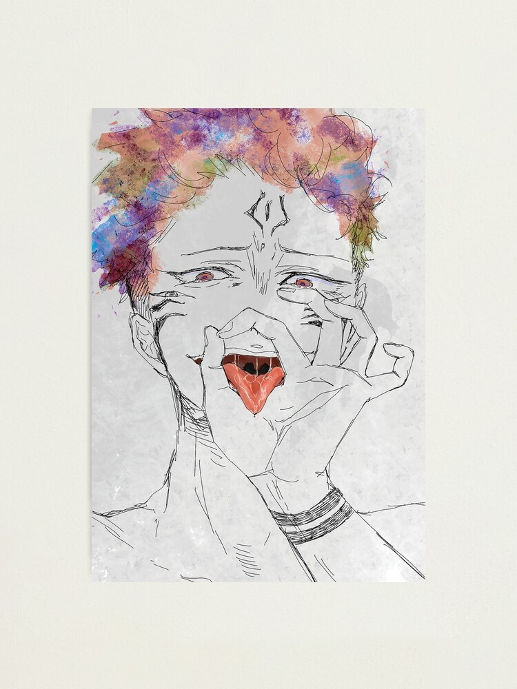 Lámina fotográfica «Ryomen Sukuna Minimal Fan art, Sukuna poster ...