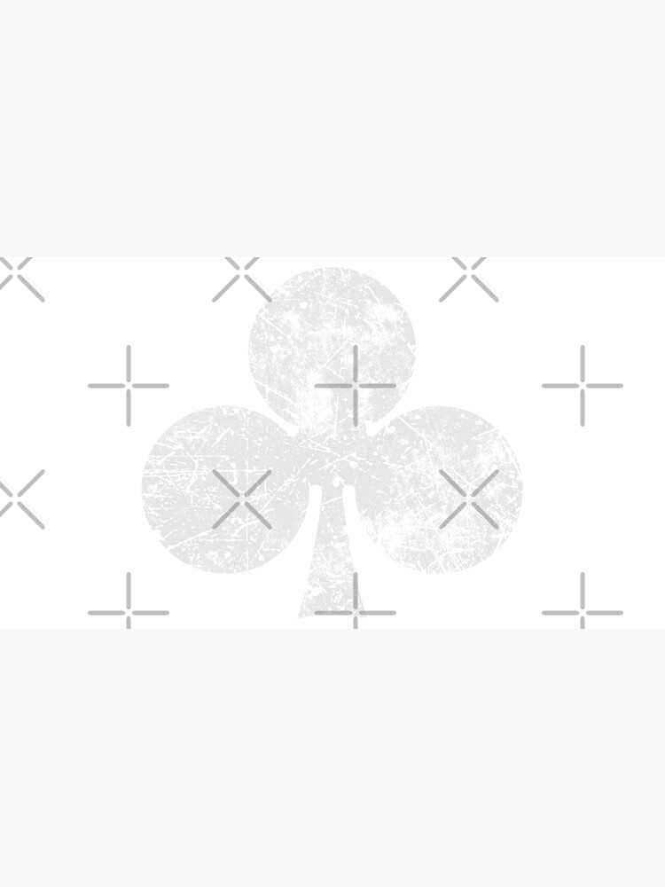 "Clubs Sign Playing Cards Clover White" Cap for Sale by quark | Redbubble