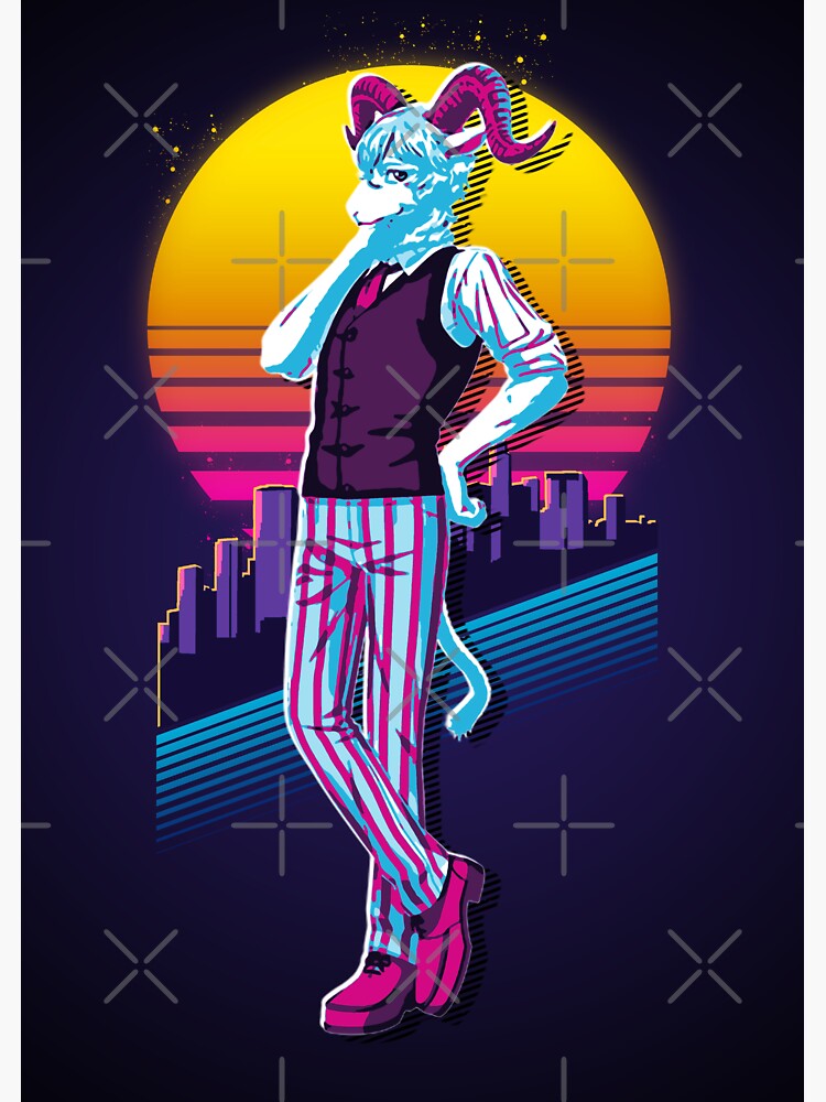 "Pina - Beastars *80s retro*" Sticker for Sale by MyRetroArt | Redbubble