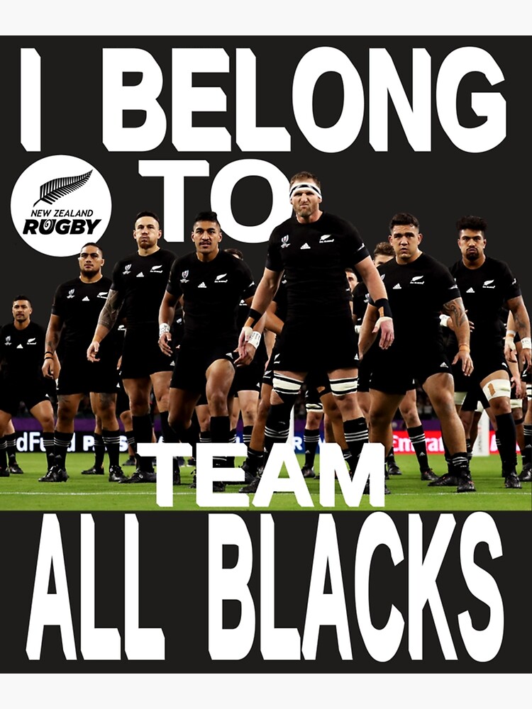 "Team All Blacks Rugby Legends NEW ZEALAND ALL" Poster for Sale by ...