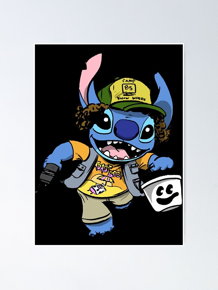 "Stranger Things Stitch " Poster for Sale by LyfeStam | Redbubble