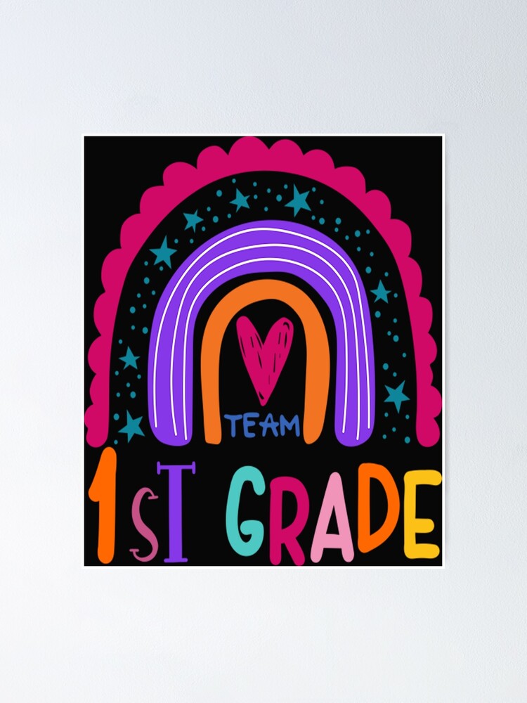 "First Grade Back To School Rainbow T-ShirtTeam 1st grade first day of ...