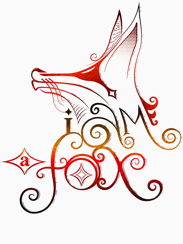 "I am a Fox" T-shirt by relplus | Redbubble | animal t-shirts - vector ...