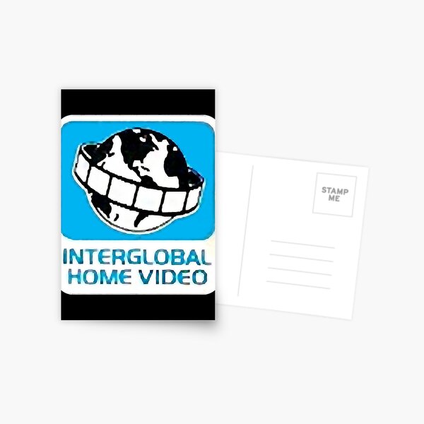 "Interglobal Home Video Retro 80s VHS Distributer Logo " Postcard for ...