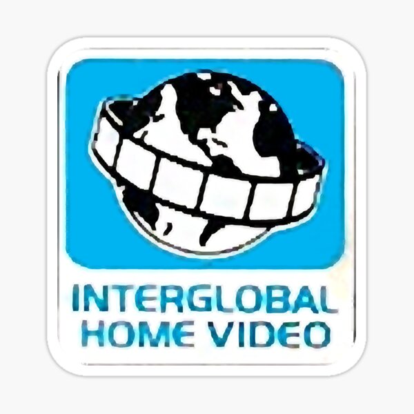"Interglobal Home Video Retro 80s VHS Distributer Logo " Sticker for ...