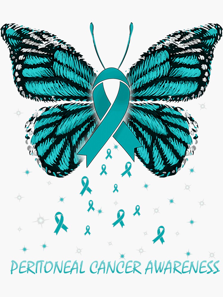 "Peritoneal Cancer Awareness Butterfly" Sticker for Sale by ...