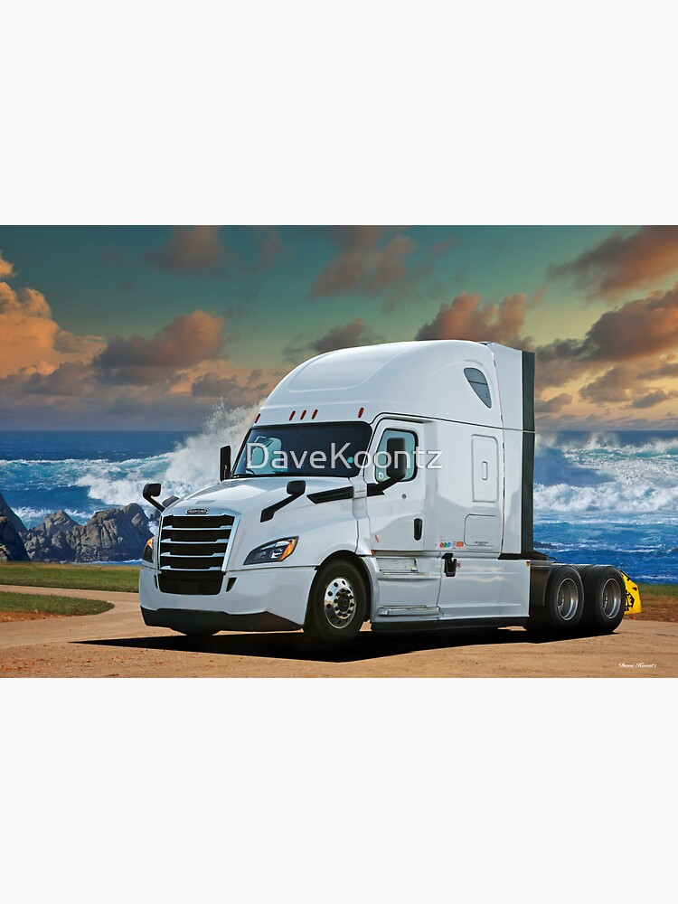 "Freightliner 'Seaside Hauler'" Sticker for Sale by DaveKoontz | Redbubble