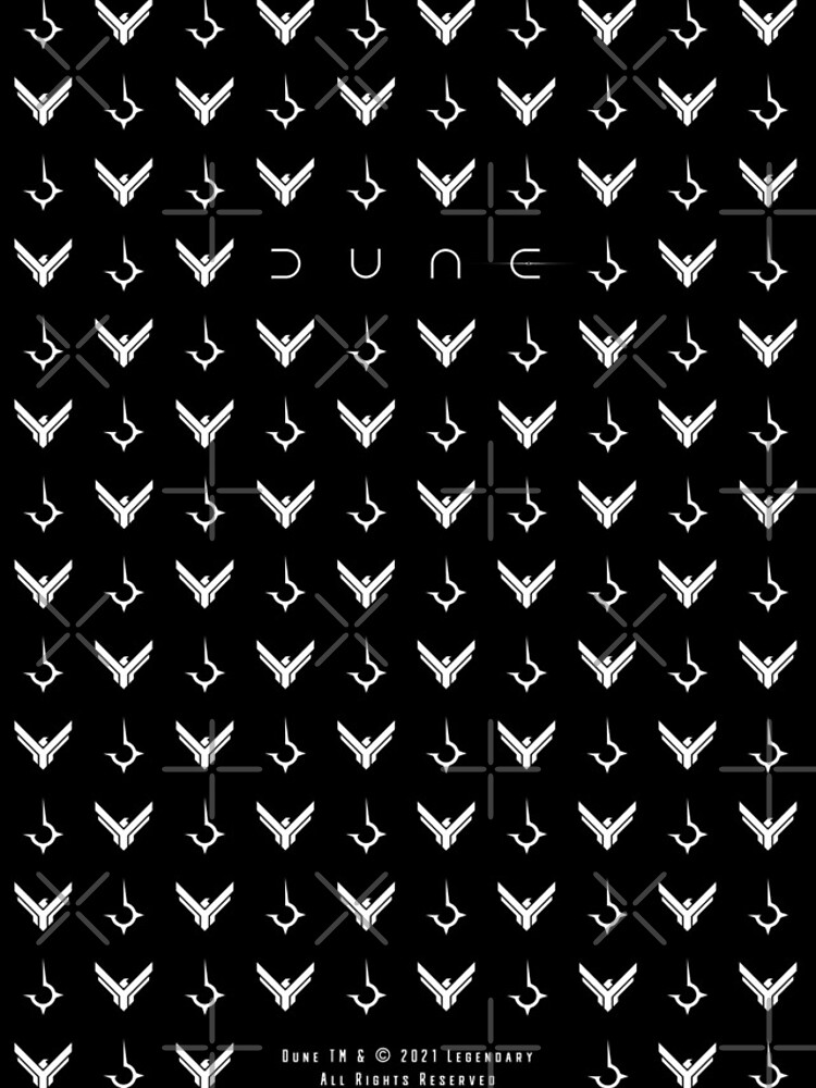 "Dune - Atreides and Harkonnen Symbol Pattern (White-Black) -" iPhone ...