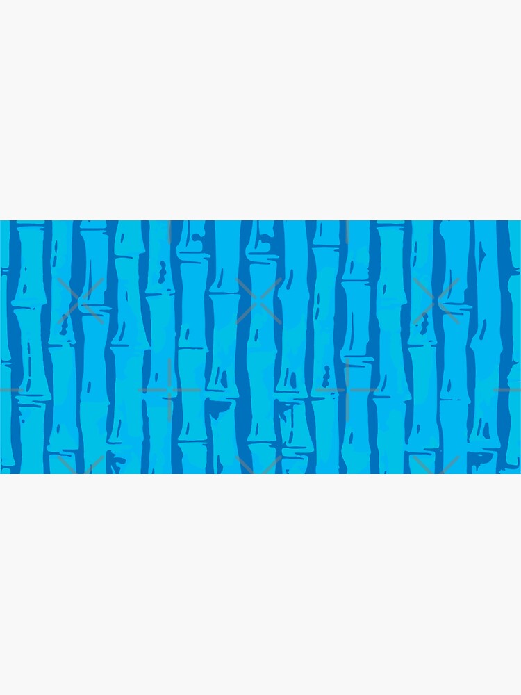 " spongebob bright blue bamboo wallpaper background" Sticker for Sale ...