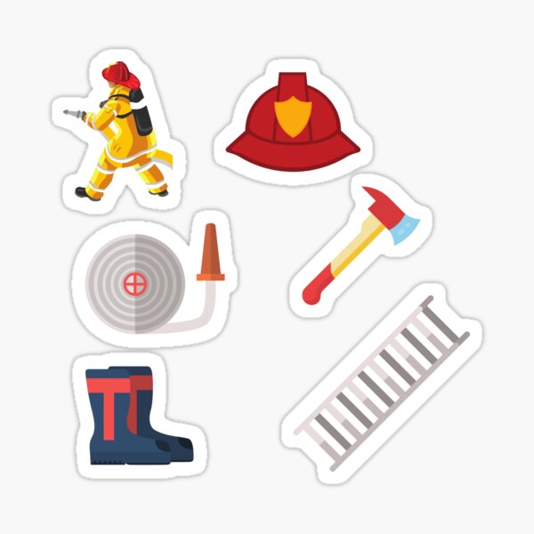 "Firefighter pack" Sticker for Sale by Rakos-Merch | Redbubble
