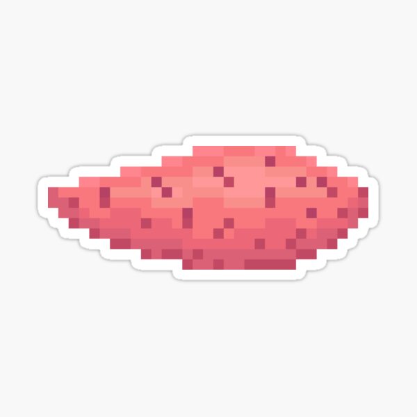 "Pixel Art Sweet Potato" Sticker for Sale by TakoyakiTech | Redbubble