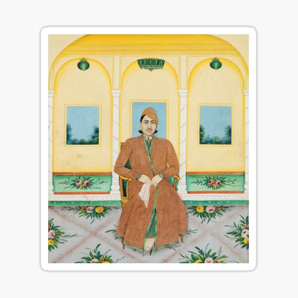 "Portrait of Gadadhar Prasad" Sticker for Sale by HinduArtGallery ...