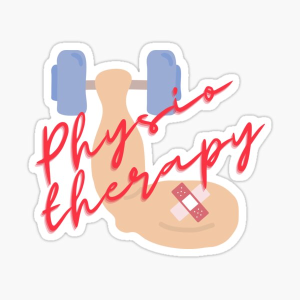 "Physiotherapy flexing with patch" Sticker for Sale by JovitaMatule ...