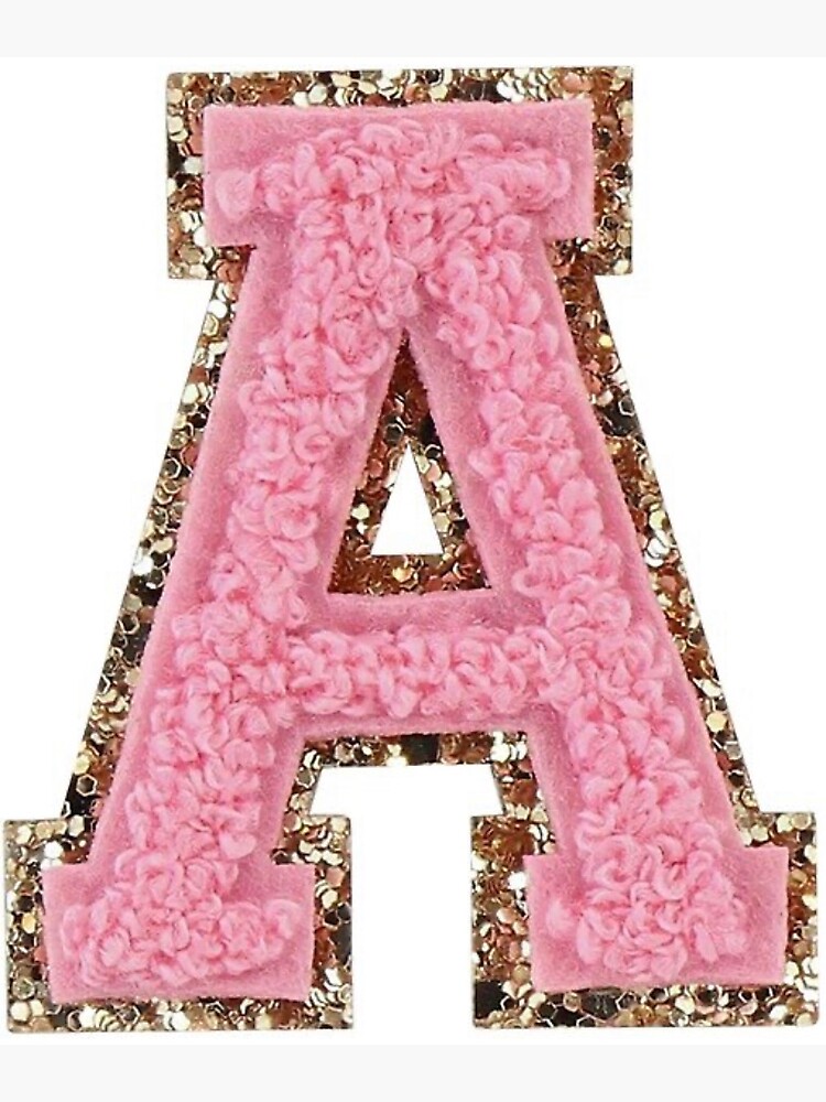 "Preppy pink varsity letter" Sticker for Sale by DiorBrush | Redbubble