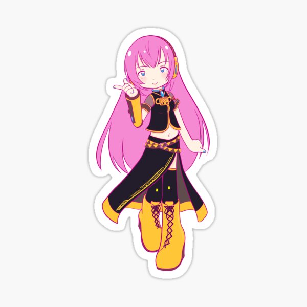 "Megurine Luka" Sticker for Sale by marshmallomanju | Redbubble