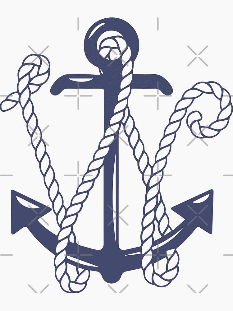 "w anchor" Sticker for Sale by Infectee-US | Redbubble