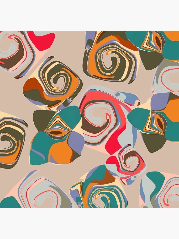"Ogee forms Abstract" Sticker for Sale by Creedorion | Redbubble