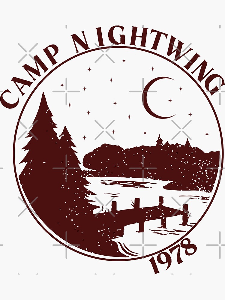 "Camp Nightwing" Sticker for Sale by chelseareads | Redbubble