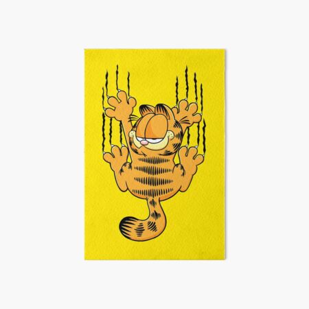 "Garfield the Cat Scratching Down" Art Board Print for Sale by ...