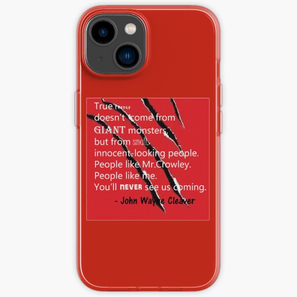 "John Wayne Cleaver Serial Killer Quote" iPhone Case for Sale by ...