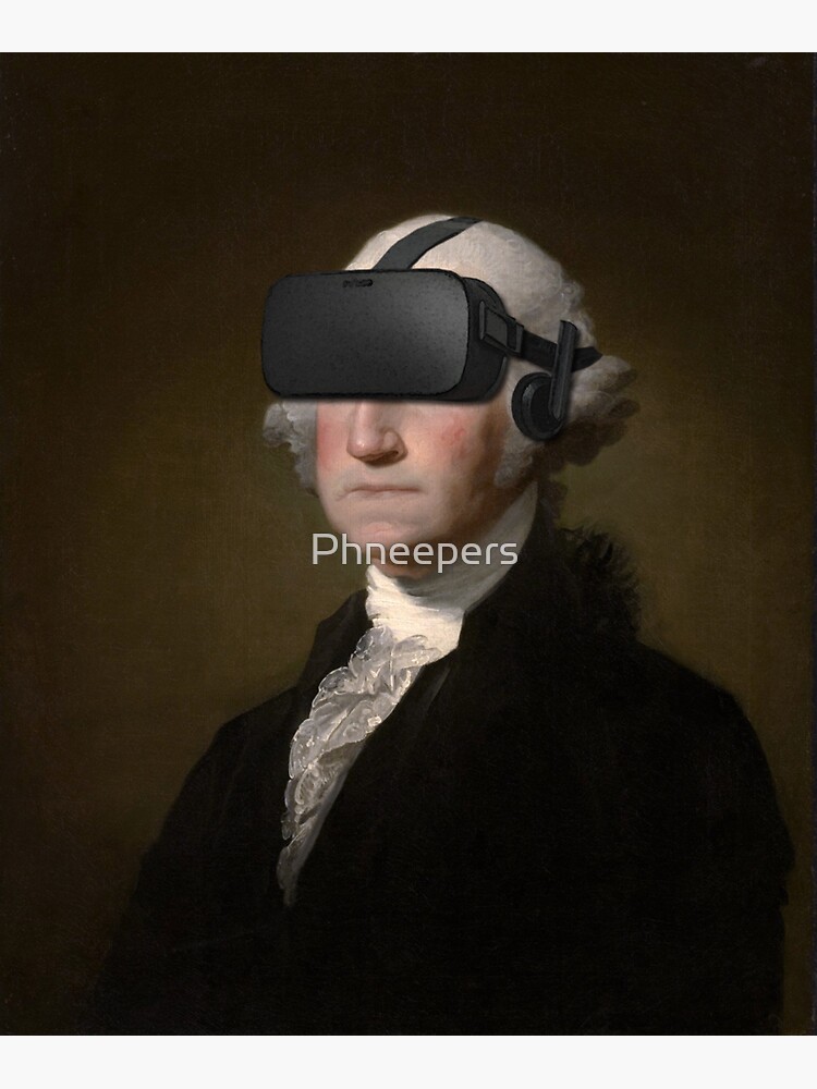"George Washington - Oculus Rift" Sticker by Phneepers | Redbubble