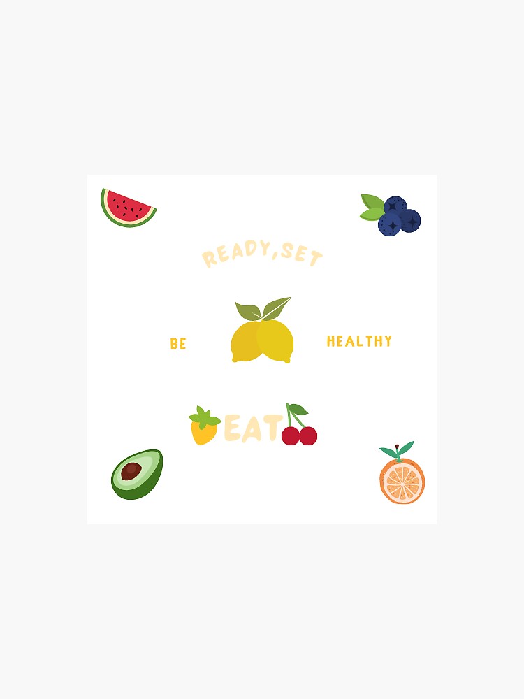 "ready set eat " Sticker for Sale by enami12 | Redbubble