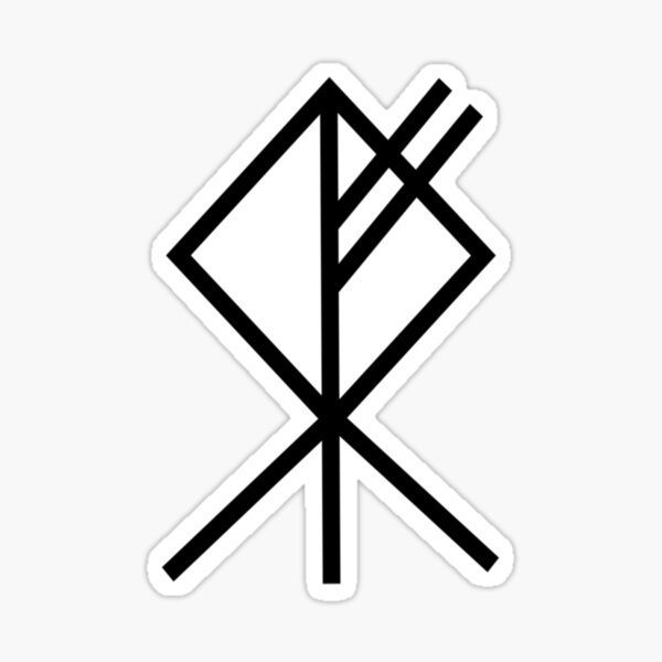 "A runic symbol for wolf." Sticker for Sale by Pato-D | Redbubble