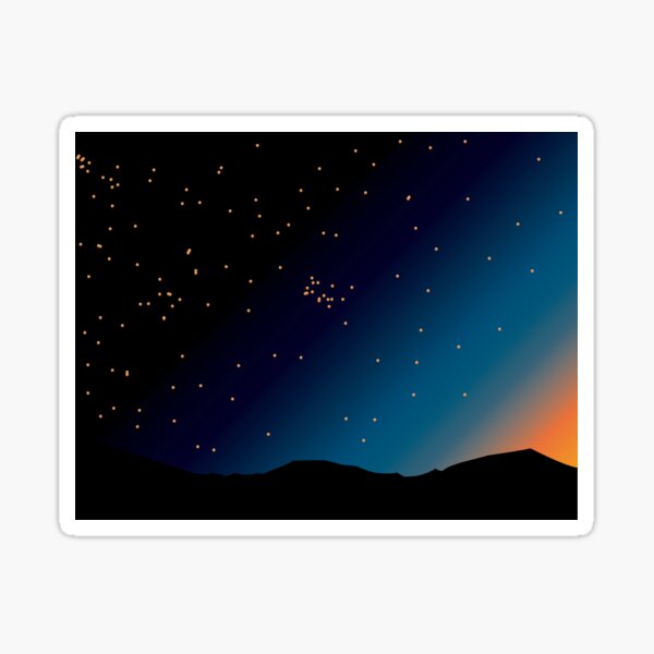 "Night Star" Sticker for Sale by intangiarti | Redbubble