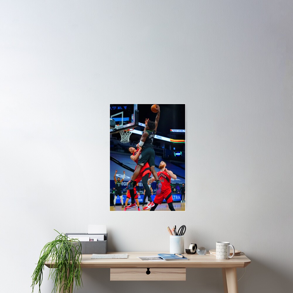 "Anthony Edwards Poster Dunk on Yuta Watanabe" Poster for Sale by ...