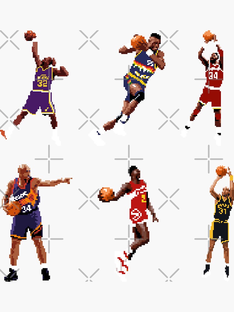 "Basketball Legends 90s (Karl Malone, Dikembe Mutombo, Hakeem Olajuwon ...