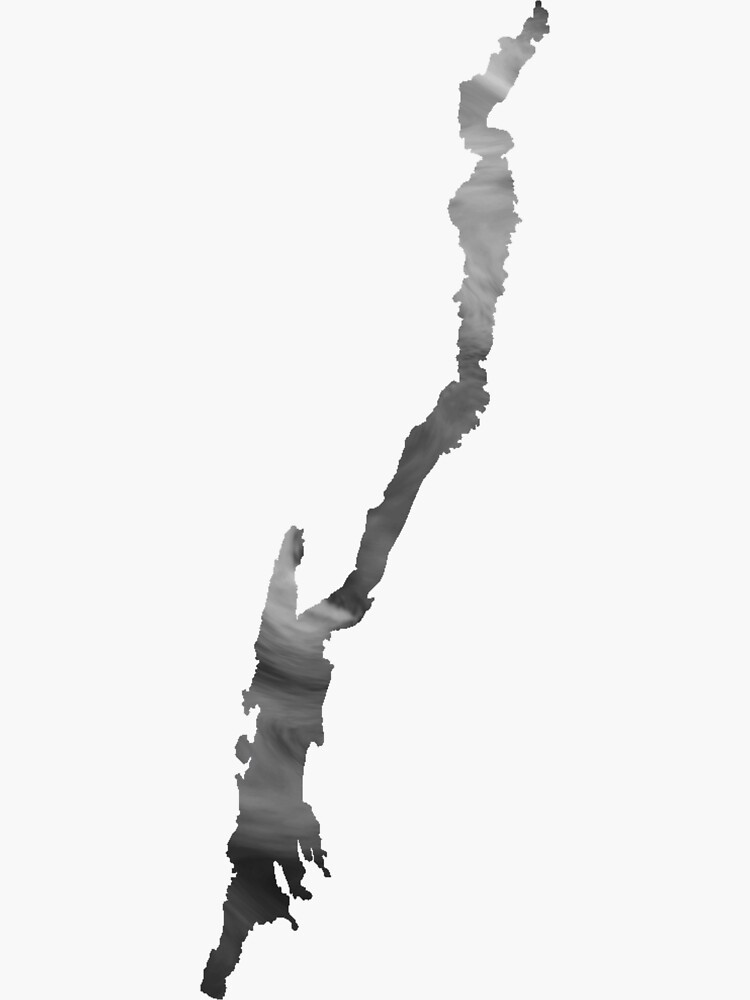 "Lake George (Outline) (4)" Sticker for Sale by ArcherAshleyArt | Redbubble