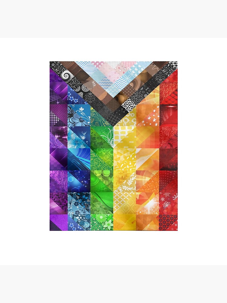 "Progress Pride Flag, LGBT Pride Flag, Inclusive Pride Flag, Quilt ...
