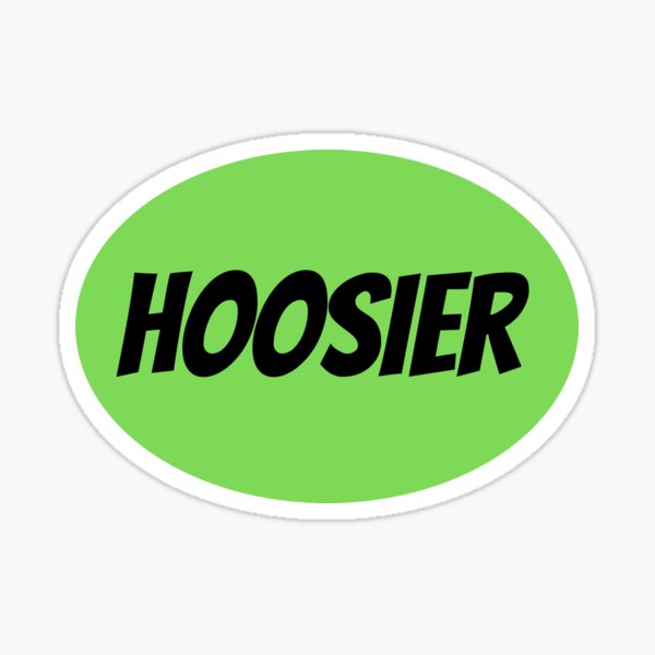 "Hoosier - Indiana" Sticker for Sale by InnovateOdyssey | Redbubble