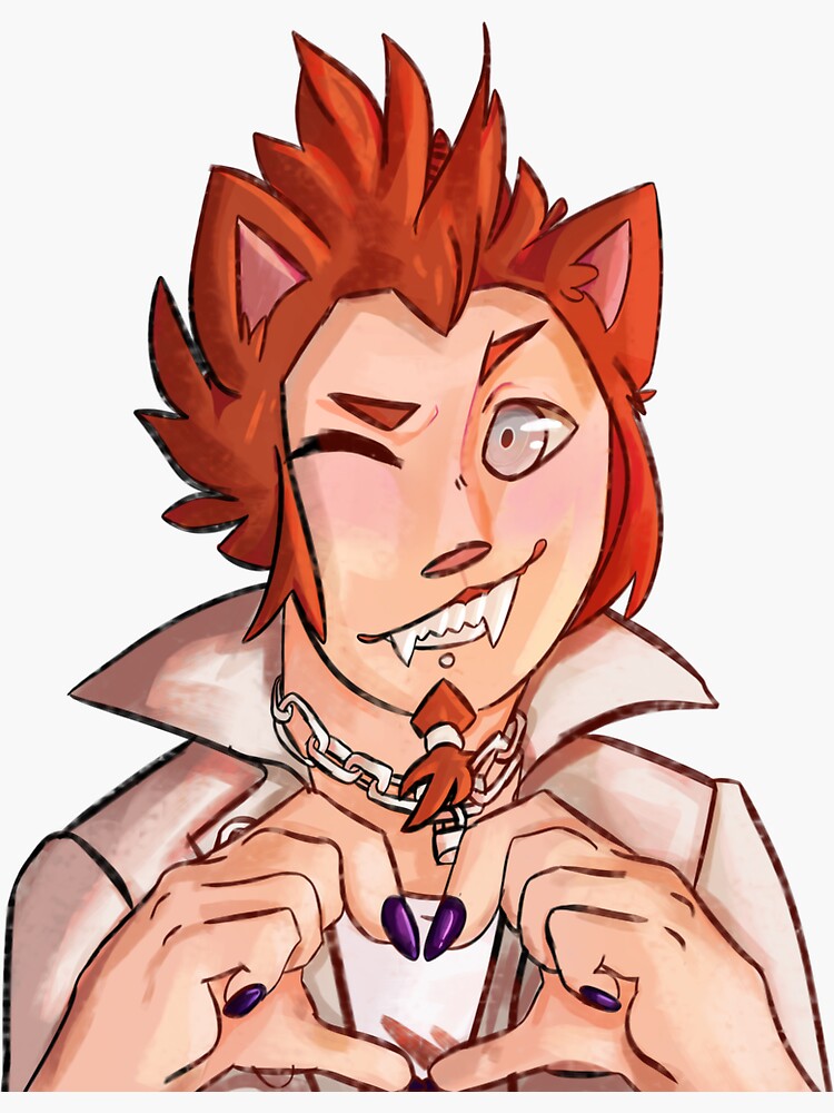 Pegatina «Catboy Leon Kuwata» de GucciHyena | Redbubble