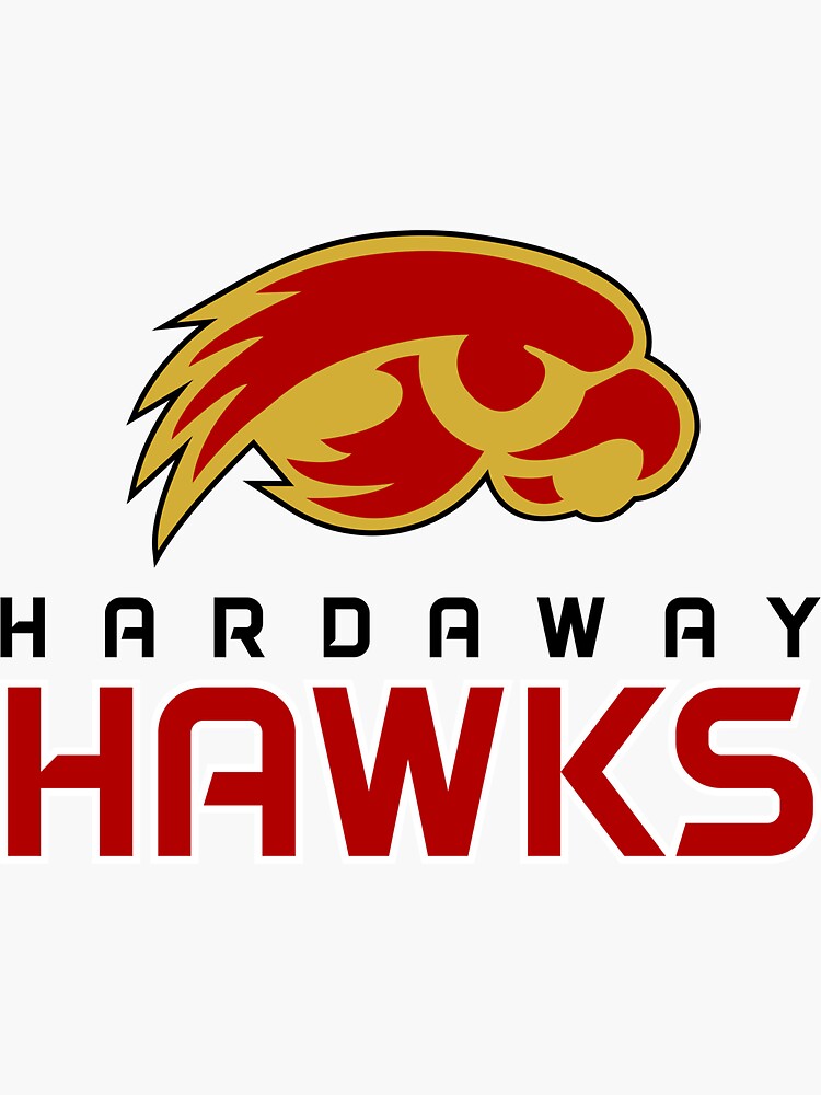 Pegatina «Hardaway Hawks Golden Hawk Logo Equipo de fútbol Merch» de ...