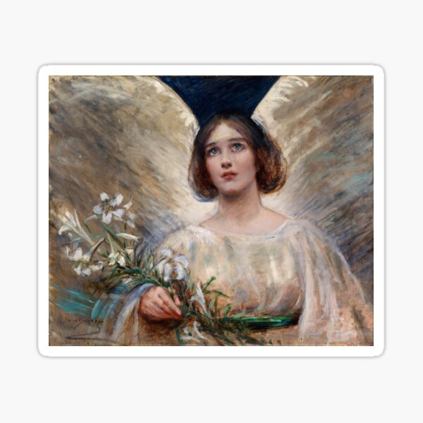 "Fed Up Angel Portrait" Sticker for Sale by Octilair | Redbubble