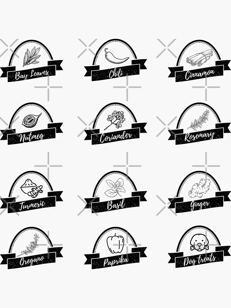 "Multipack Stickers Kitchen Label" Sticker for Sale by GoodThingsOnly ...