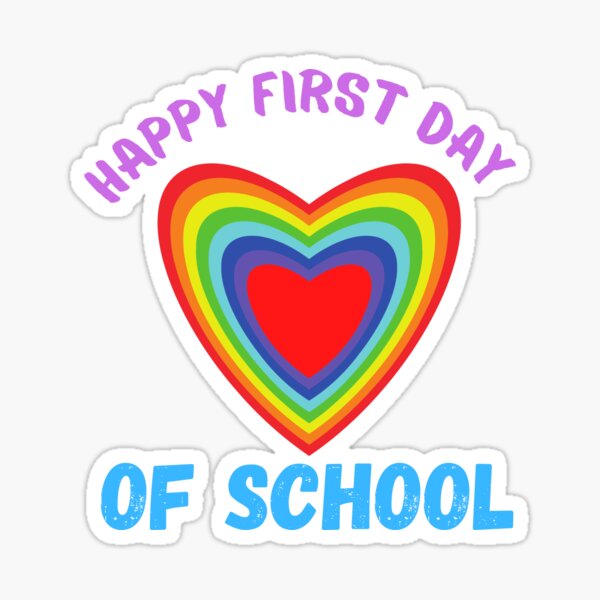 "First Day of School" Sticker for Sale by Rost77 | Redbubble