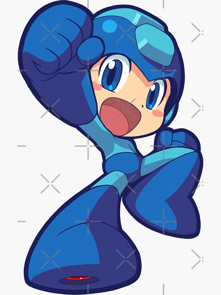 "MEGA MAN CHIBI 3" Sticker for Sale by Party-Boy | Redbubble