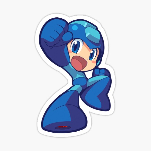 "MEGA MAN CHIBI 3" Sticker for Sale by Party-Boy | Redbubble
