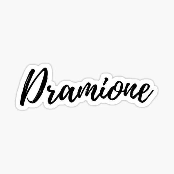 "Dramione text based" Sticker for Sale by Adorable Designs | Redbubble