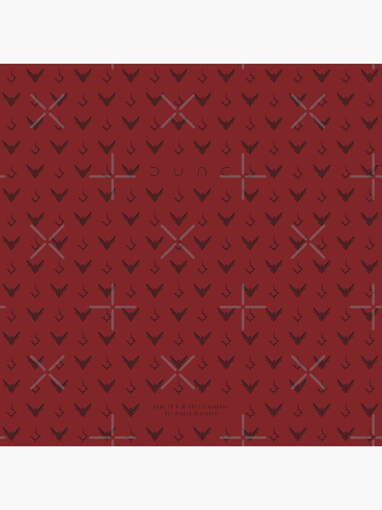 "Dune - Atreides and Harkonnen Symbol Pattern (Red) -" Poster for Sale ...
