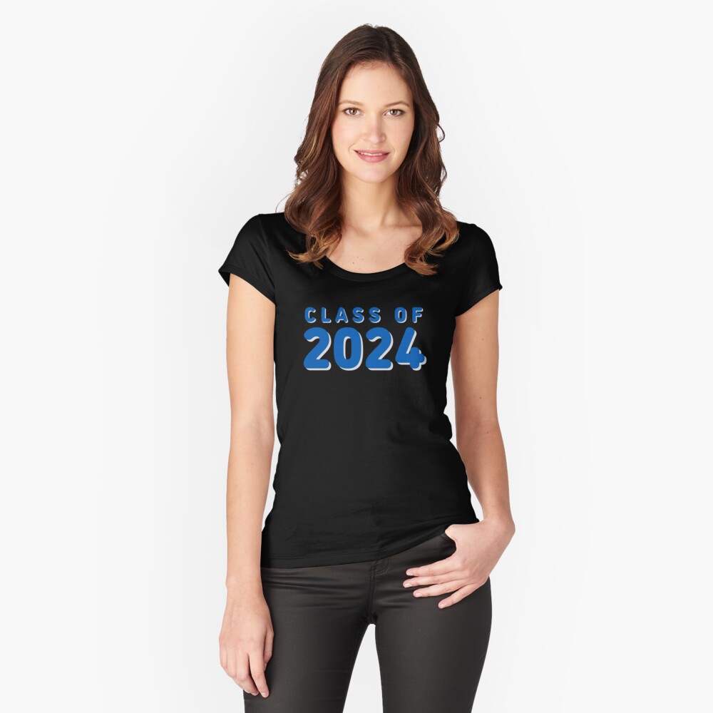 "Class of 2024 Blue/Silver (or white)" Sticker for Sale by CGBCreative ...