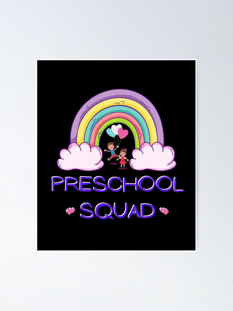 "rainbow back to school preschool squad shirt, teacher, student back to ...