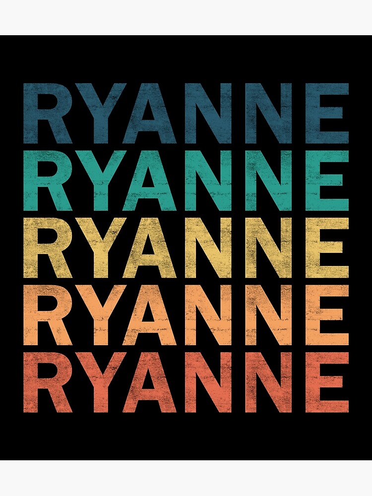 Lámina fotográfica «Camiseta con nombre de Ryanne - Camiseta de ...