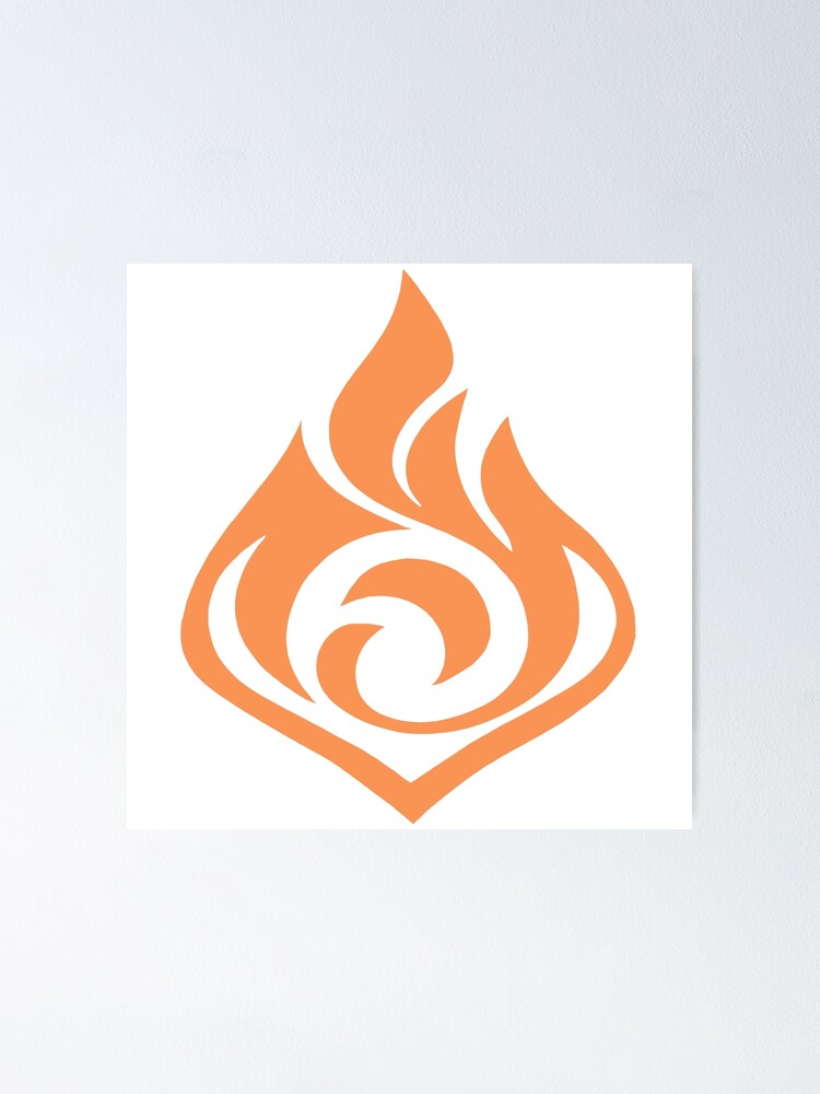 "Genshin Impact Elements - Pyro" Poster for Sale by Serebryakova ...