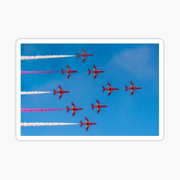 "Red Arrows Typhoon" Sticker for Sale by garyeason | Redbubble