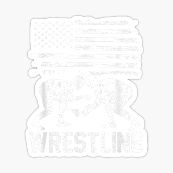 Pegatina «Lucha con la bandera americana Lucha con la bandera de ...